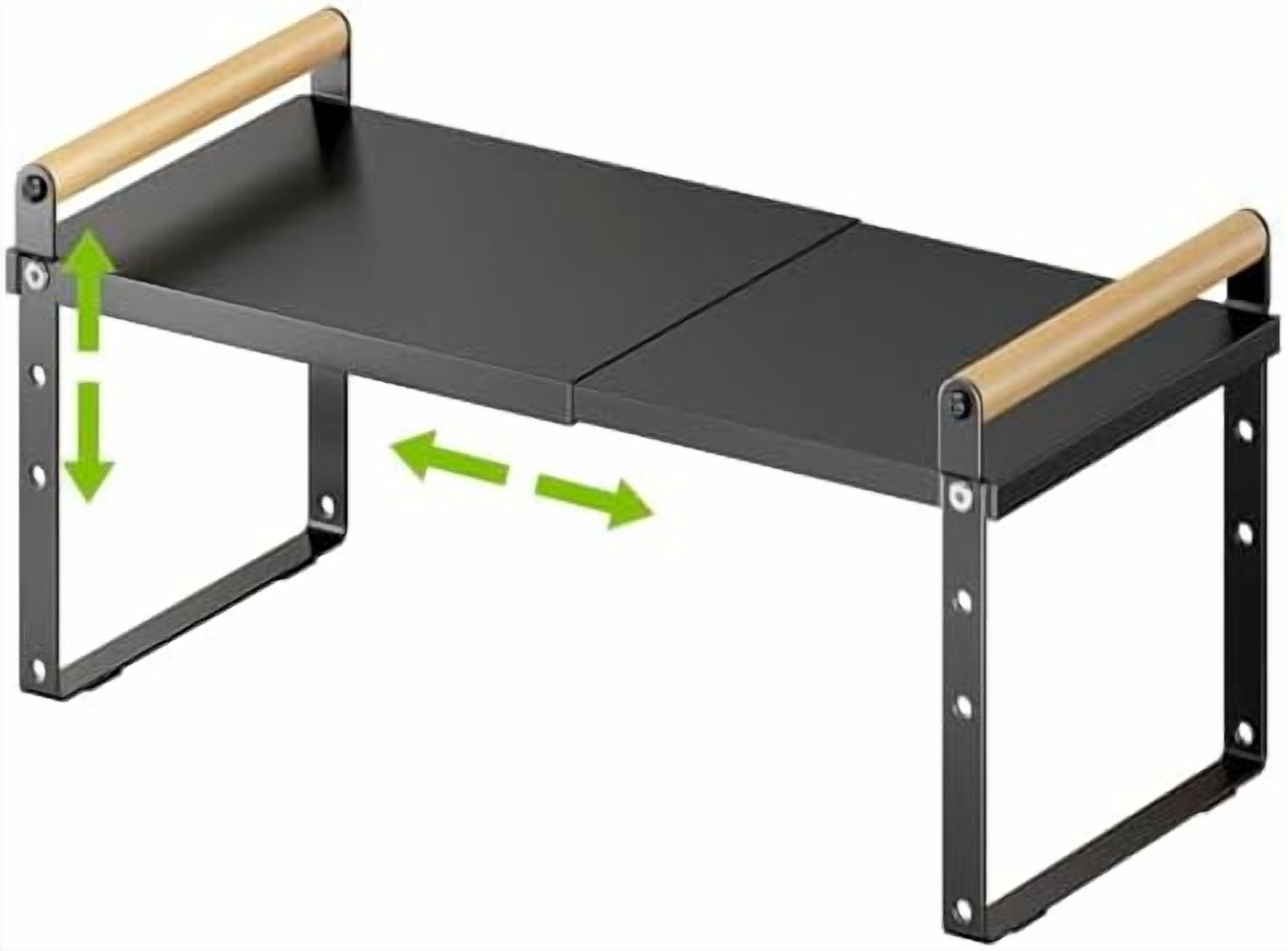 Expandable kitchen Countertop Organizer, Stackable Cabinet Shelf ...