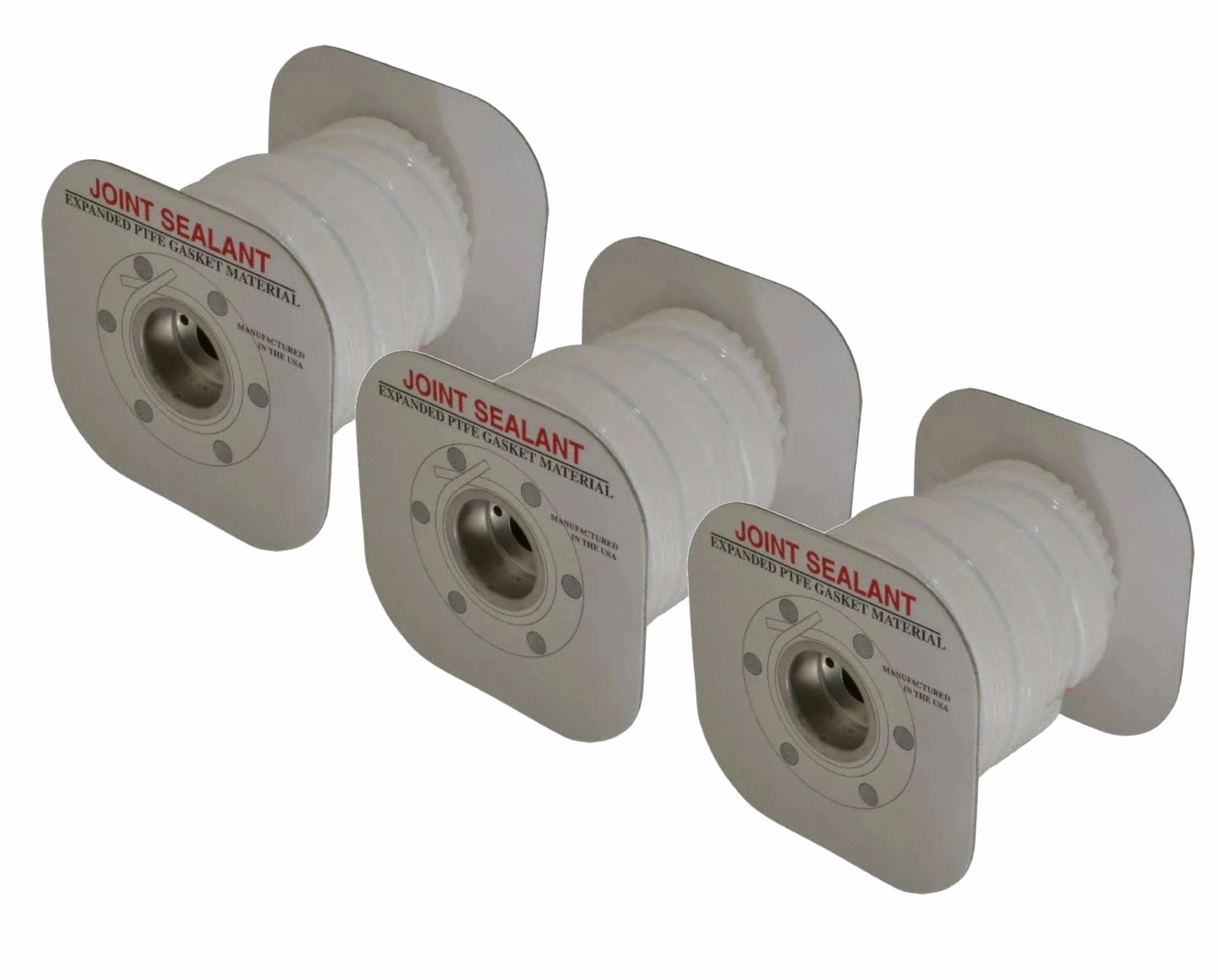 Expanded Joint Sealant PTFE, 1/4” wide x 500 feet long, (3 Spool ...