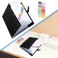 Expanding Accordion File Folder, 8 Pocket Letter Size Document ...