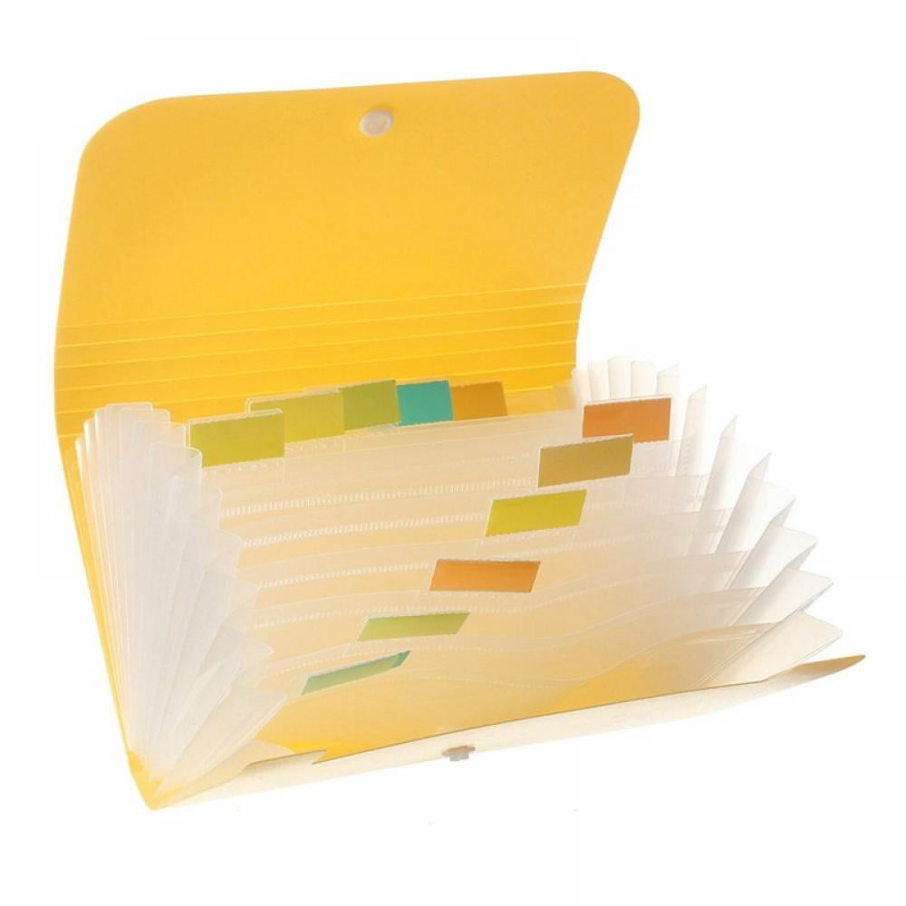 Expanding Check Cheque Bill File Folder with 13 Pockets Portable Coupon ...
