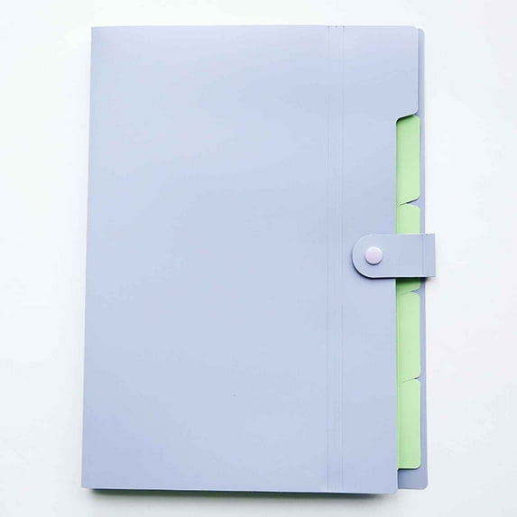 Expanding File Folder (12.76x9.29in) - 5-Pocket Accordion Document ...