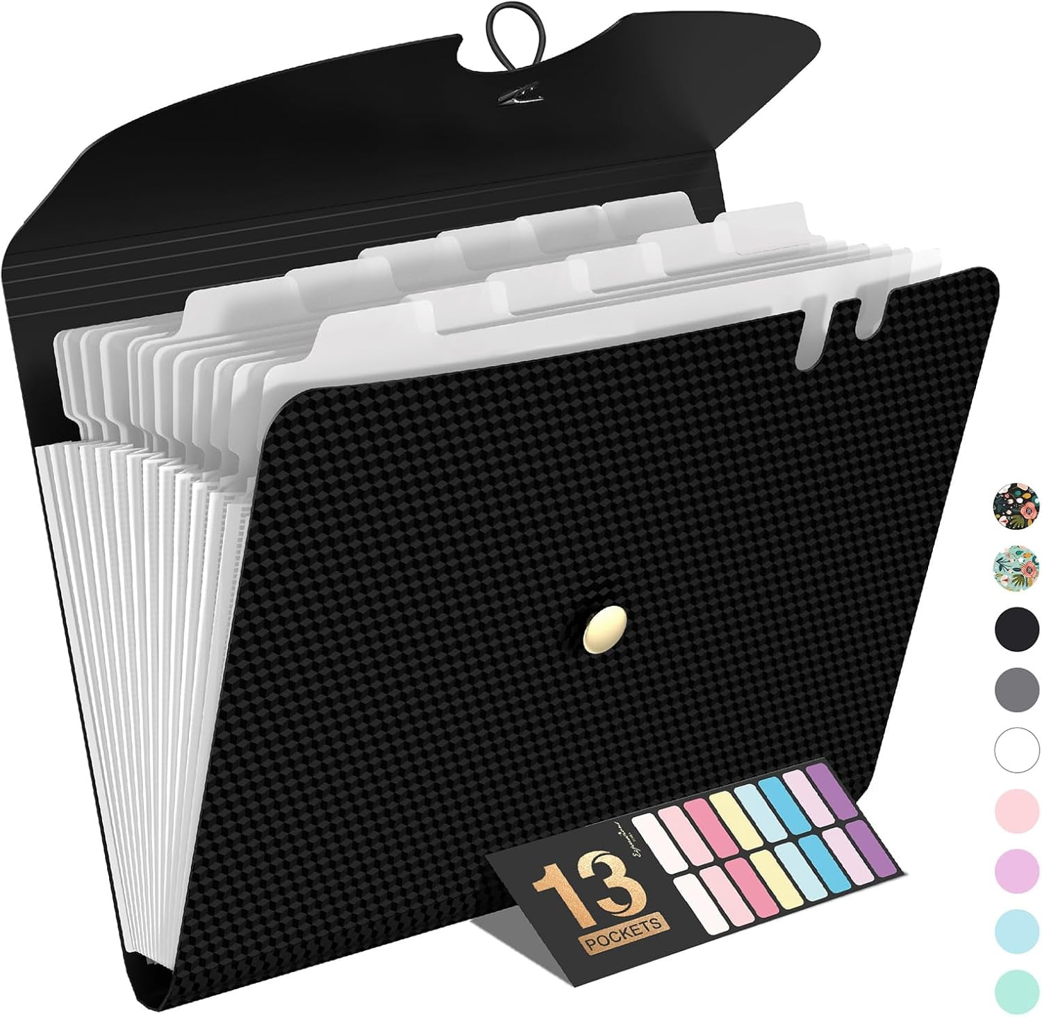 Expanding File Folder, 13 Pocket Accordion File Organizer, Monthly ...
