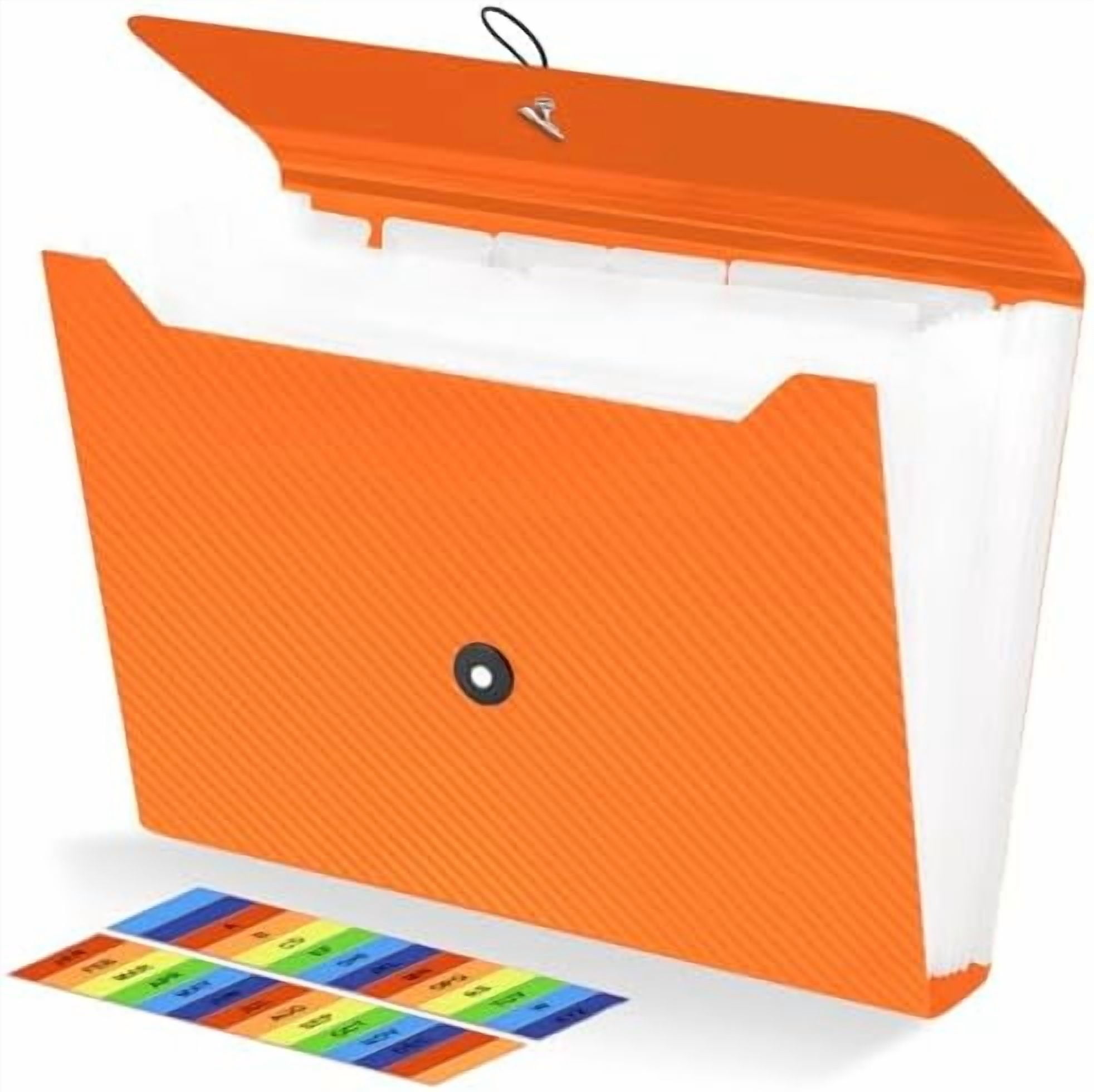 Expanding File Folder, 13 Pockets Accordian File Holder Organizer, A4 ...