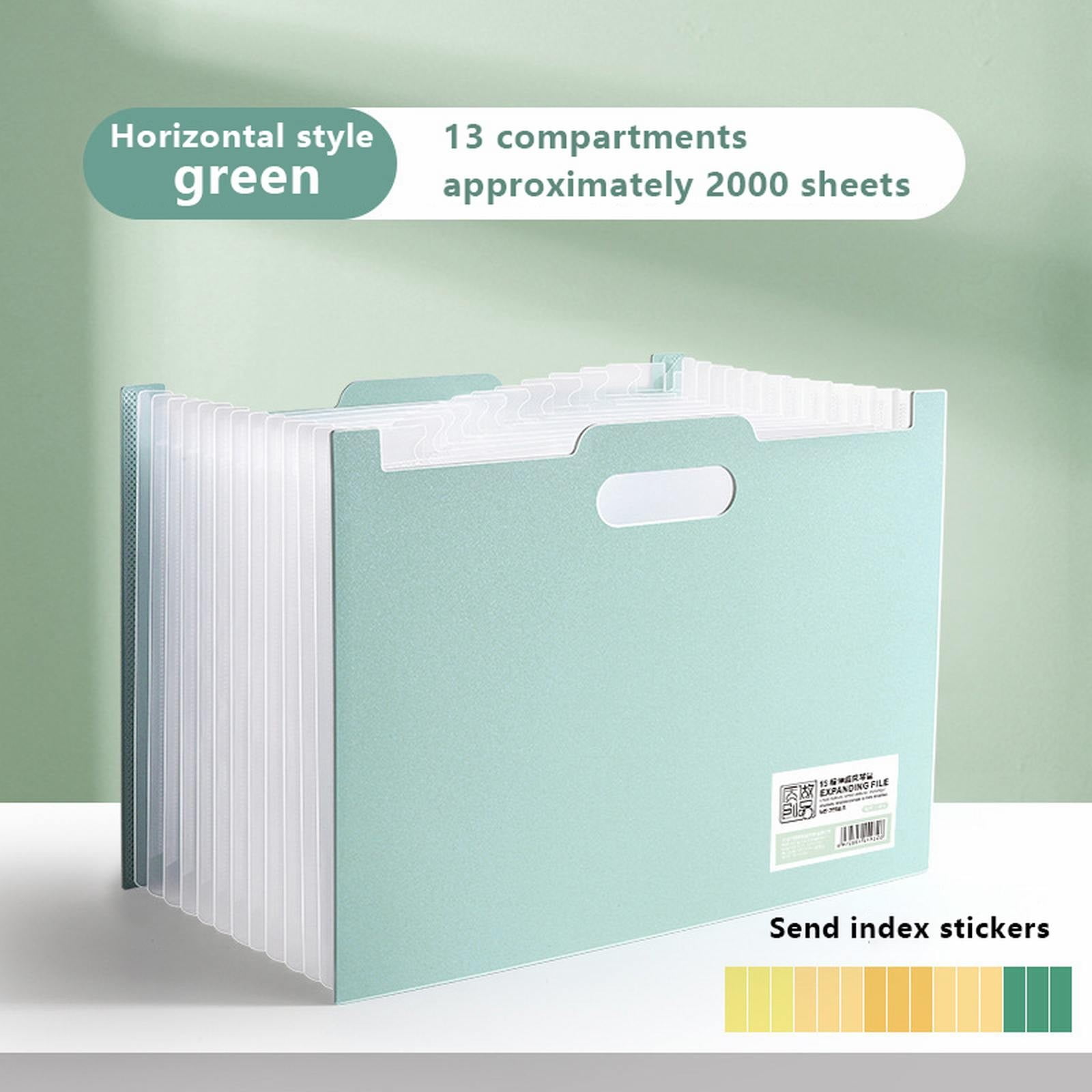 Expanding File Folder 13 Pockets Accordian File Holder Organizer A4 ...