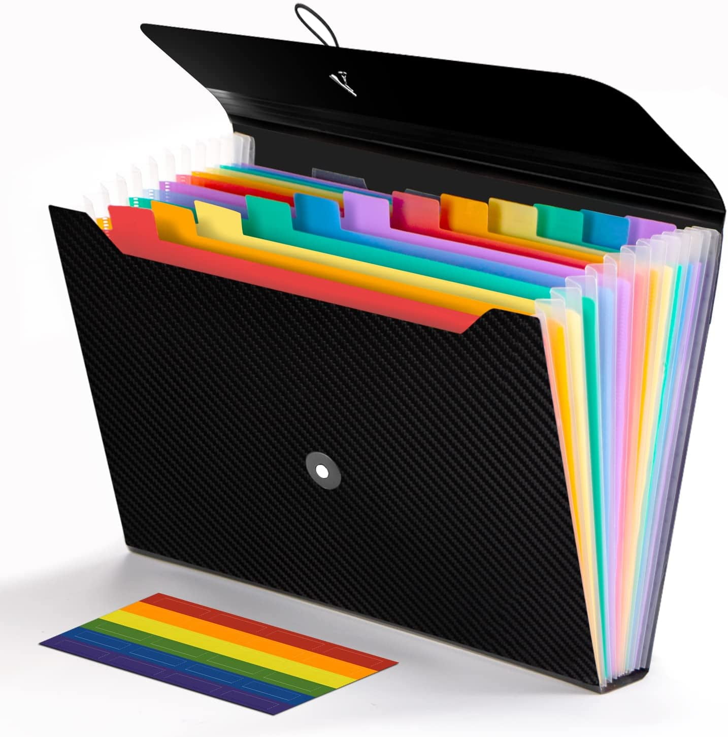 Expanding File Folder, 13 Pockets Accordion File Holder Organizer, A4 ...