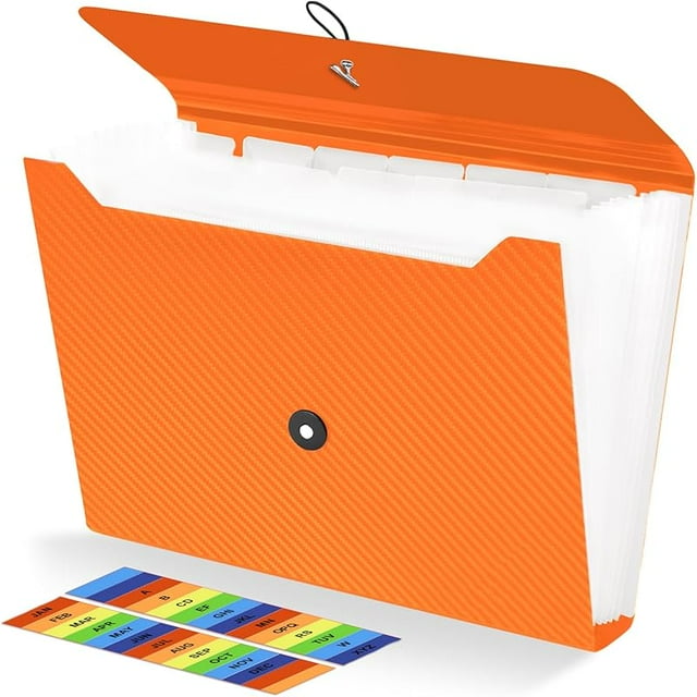 Expanding File Folder, 13 Pockets Accordion File Organizer, A4 Letter ...