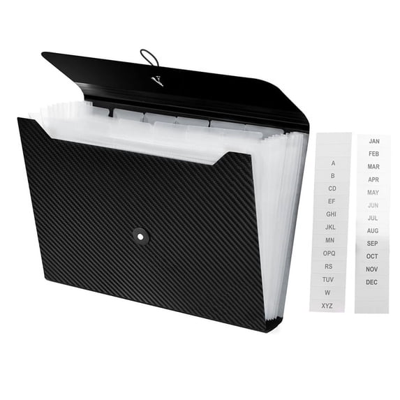 Expanding File Folder, 13 Pockets Accordion File Organizer, A4 Letter ...