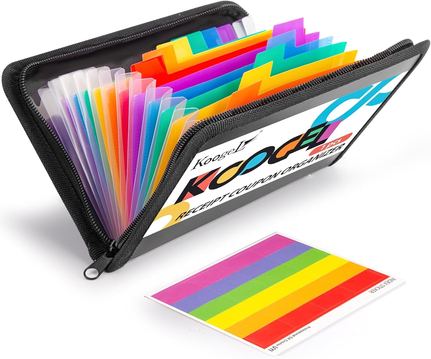 Expanding File Folder, 13 Pockets Small Accordion File Holder Organizer ...