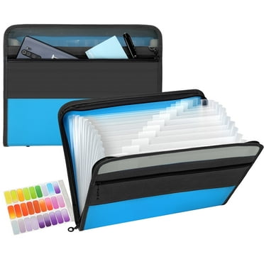 WMGHA Plastic Expanding File Wallet Document Organizer with Elastic ...