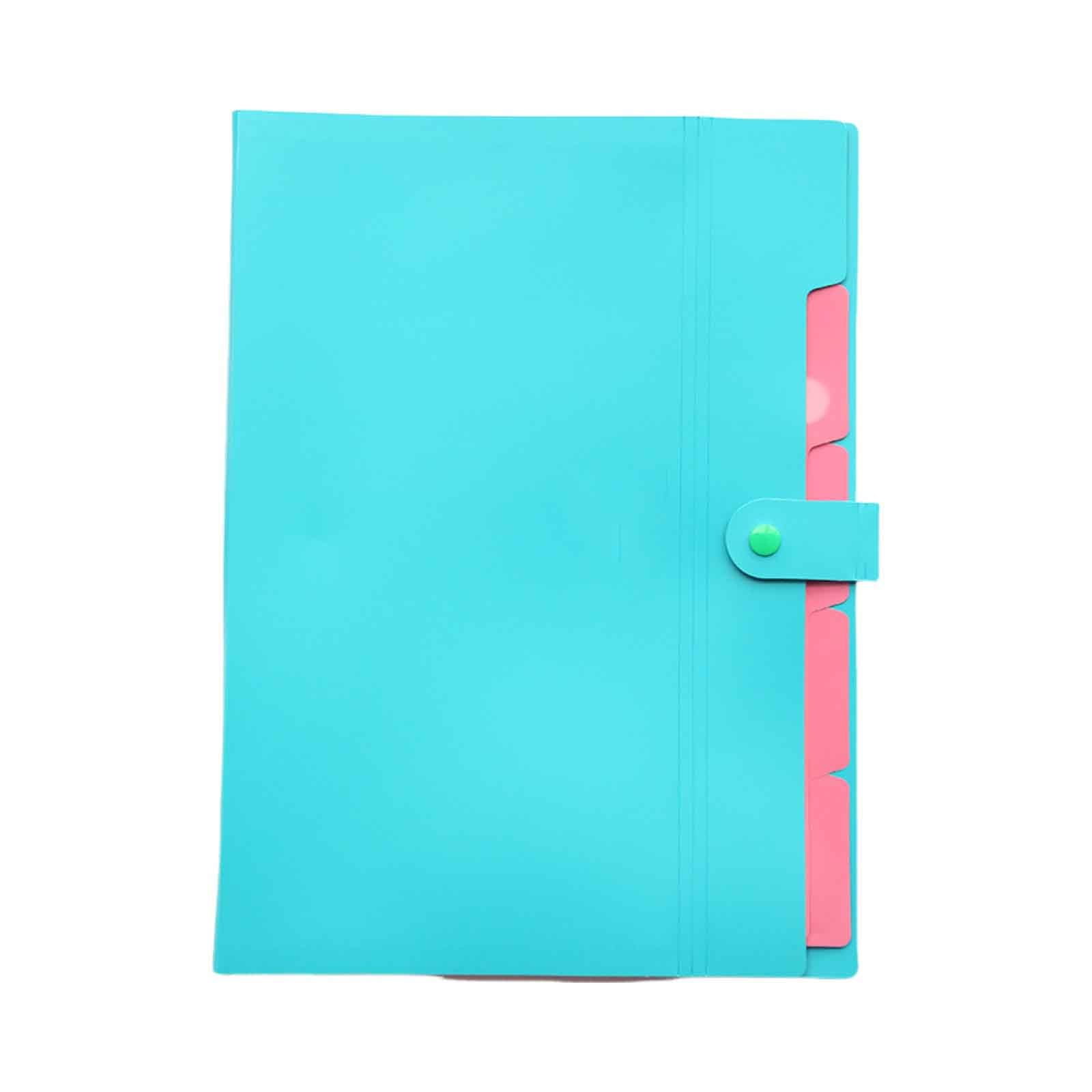 Expanding File Folder, 5 Pocket Accordion File Organizer for Letter ...