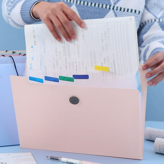 Expanding File Folder,5 Pocket Folders for Documents,Portable Paper ...