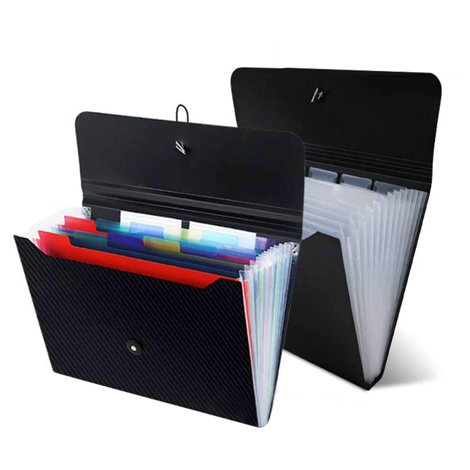Expanding File Folder, 7/13 Pocket Accordion File Holder Organizer ...