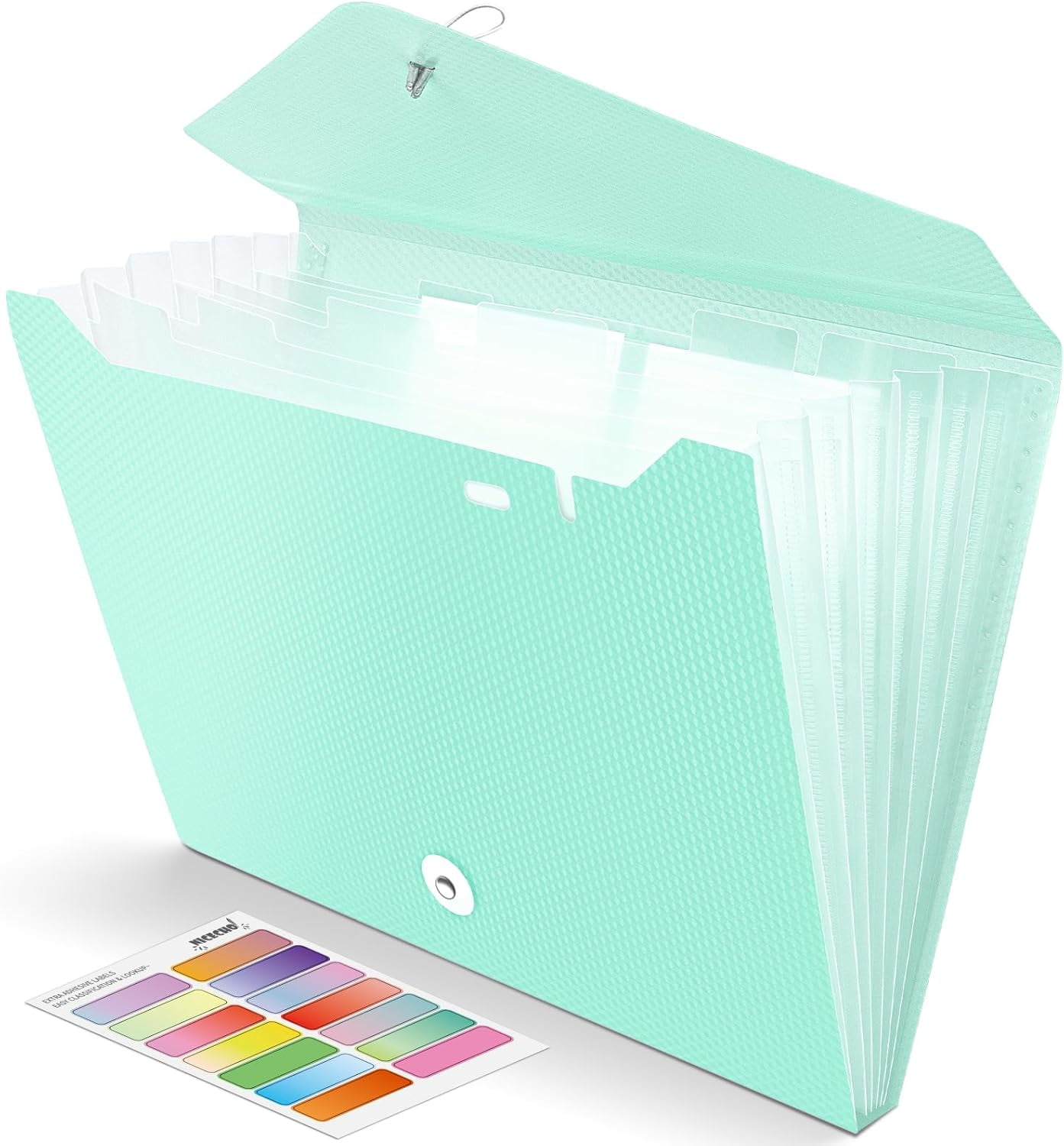 Expanding File Folder, 7 Pockets Accordion File Organizer, A4 Letter ...