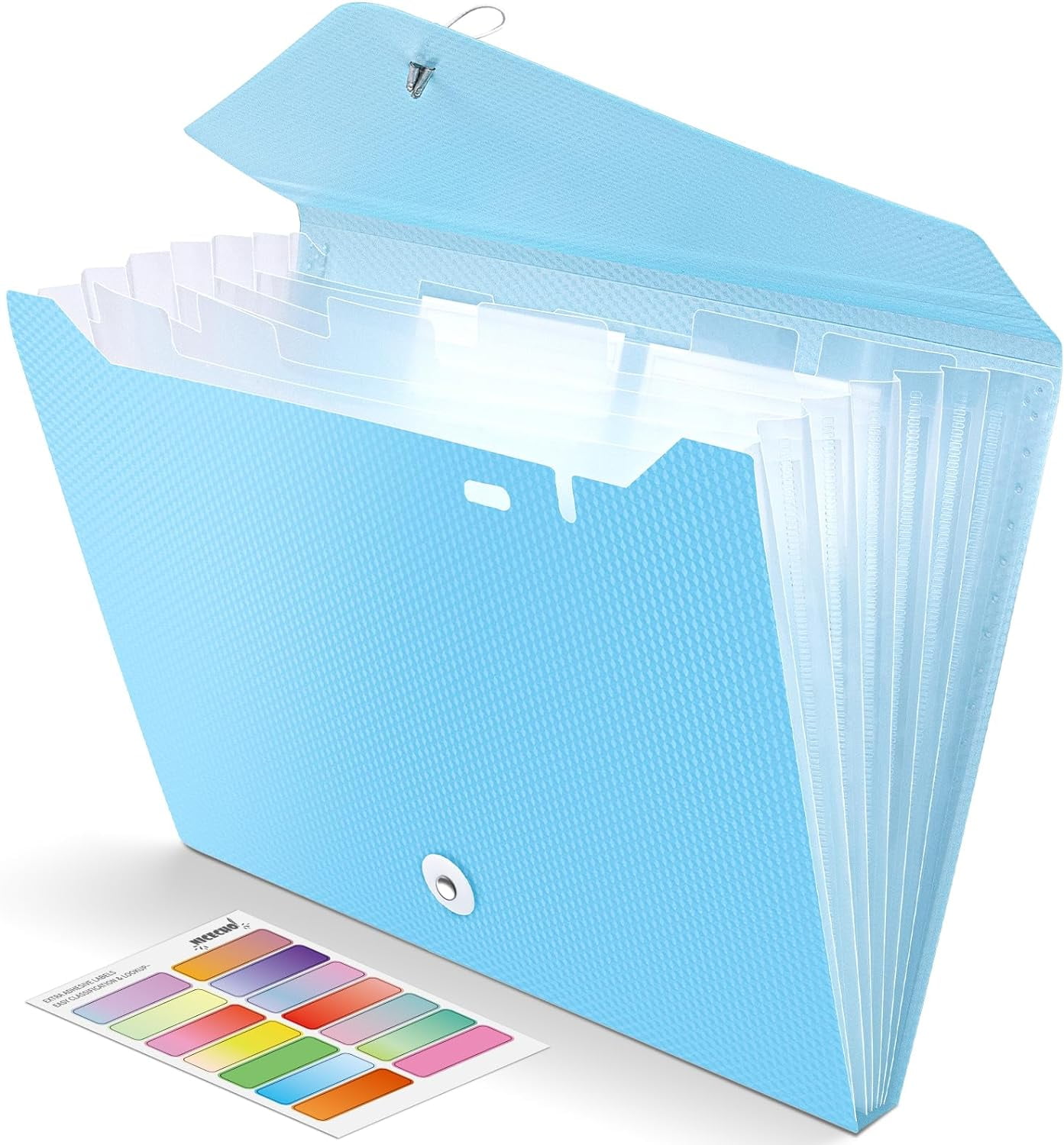 Expanding File Folder, 7 Pockets Accordion File Organizer, A4 Letter ...