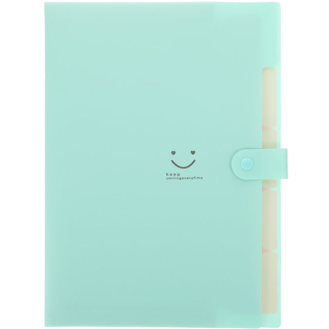 Toyandona Green PP Expanding File Folder for Document Storage with Five ...