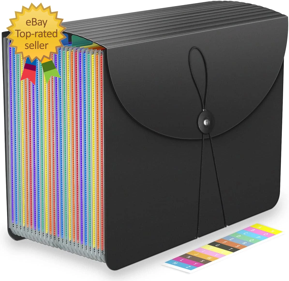 Expanding File Folder,Accordian File Organizer,24 Pockets Document ...