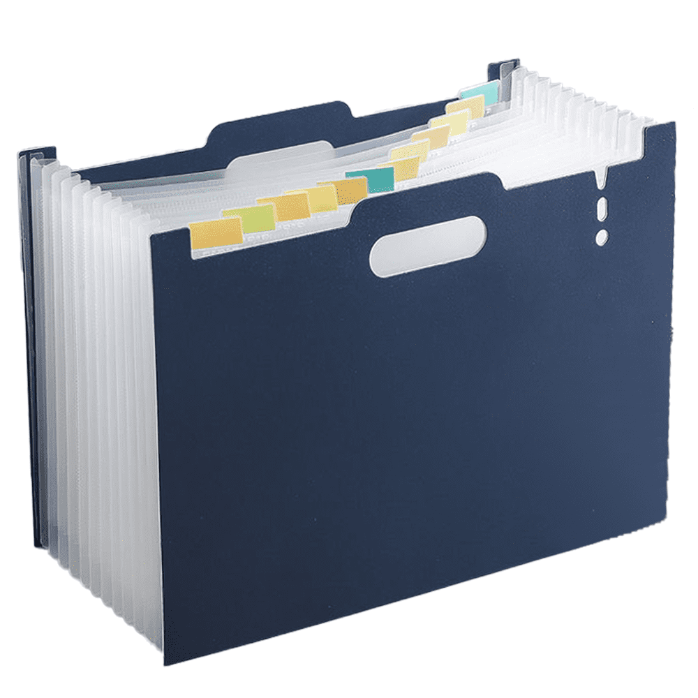 Accordian File Organizer Expanding File Folder with Labels, Plastic ...