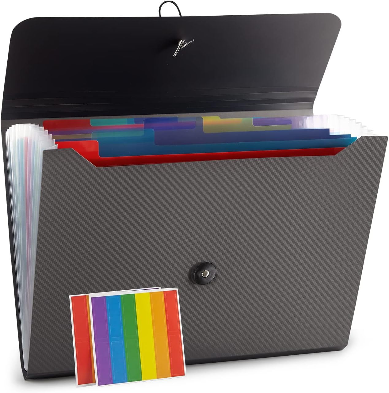 Expanding File Folder, File Organizer,13 Pockets, Grey, File Organizer ...