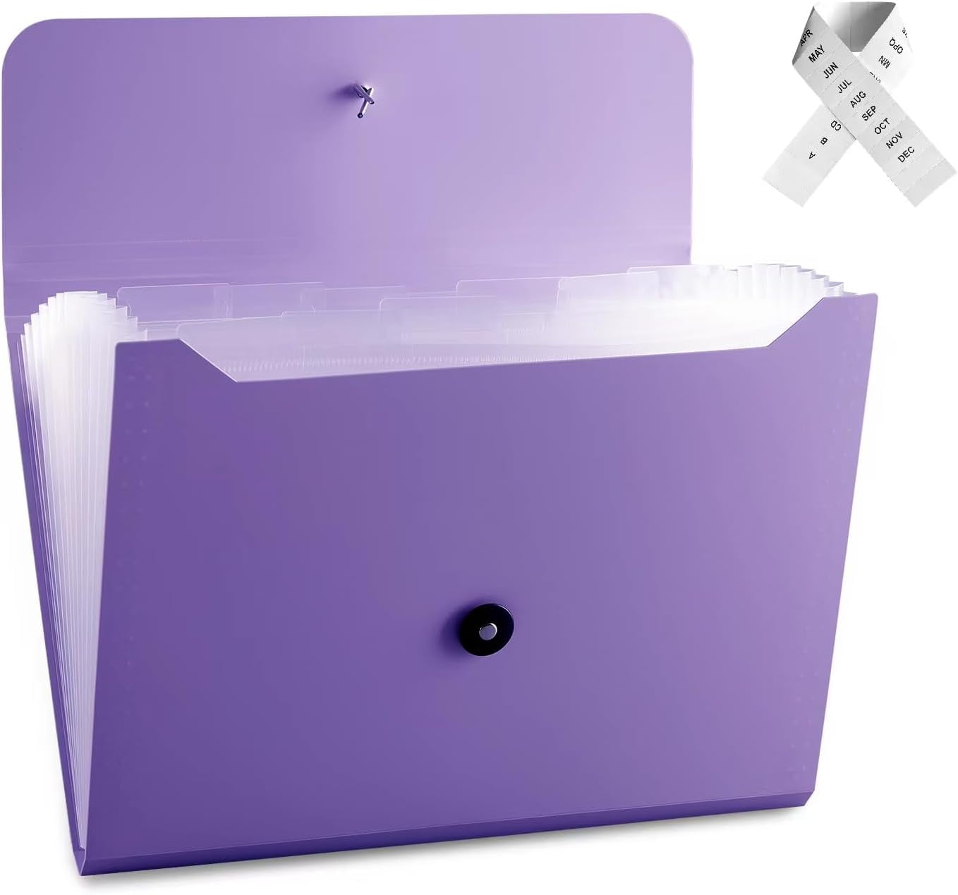 Expanding File Folder, File Organizer,13 Pockets, Grey, File Organizer ...