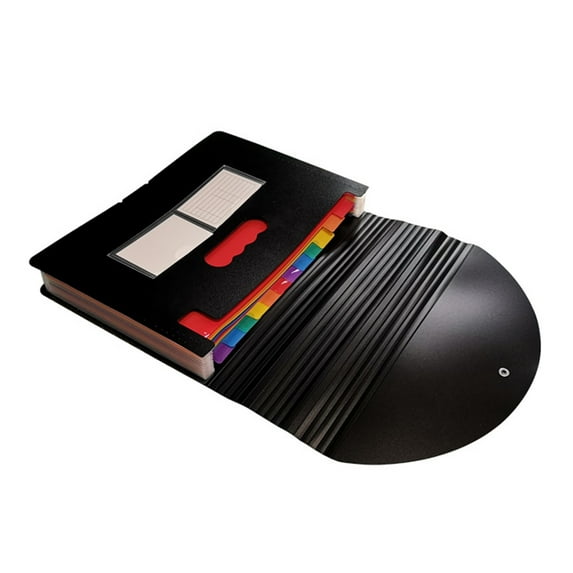 Expanding File Folder Letter Size Paper Pockets Accordion Document Bag ...