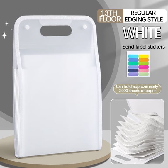 Expanding File Folder Organizer, Portable Large Capacity A4 Document ...