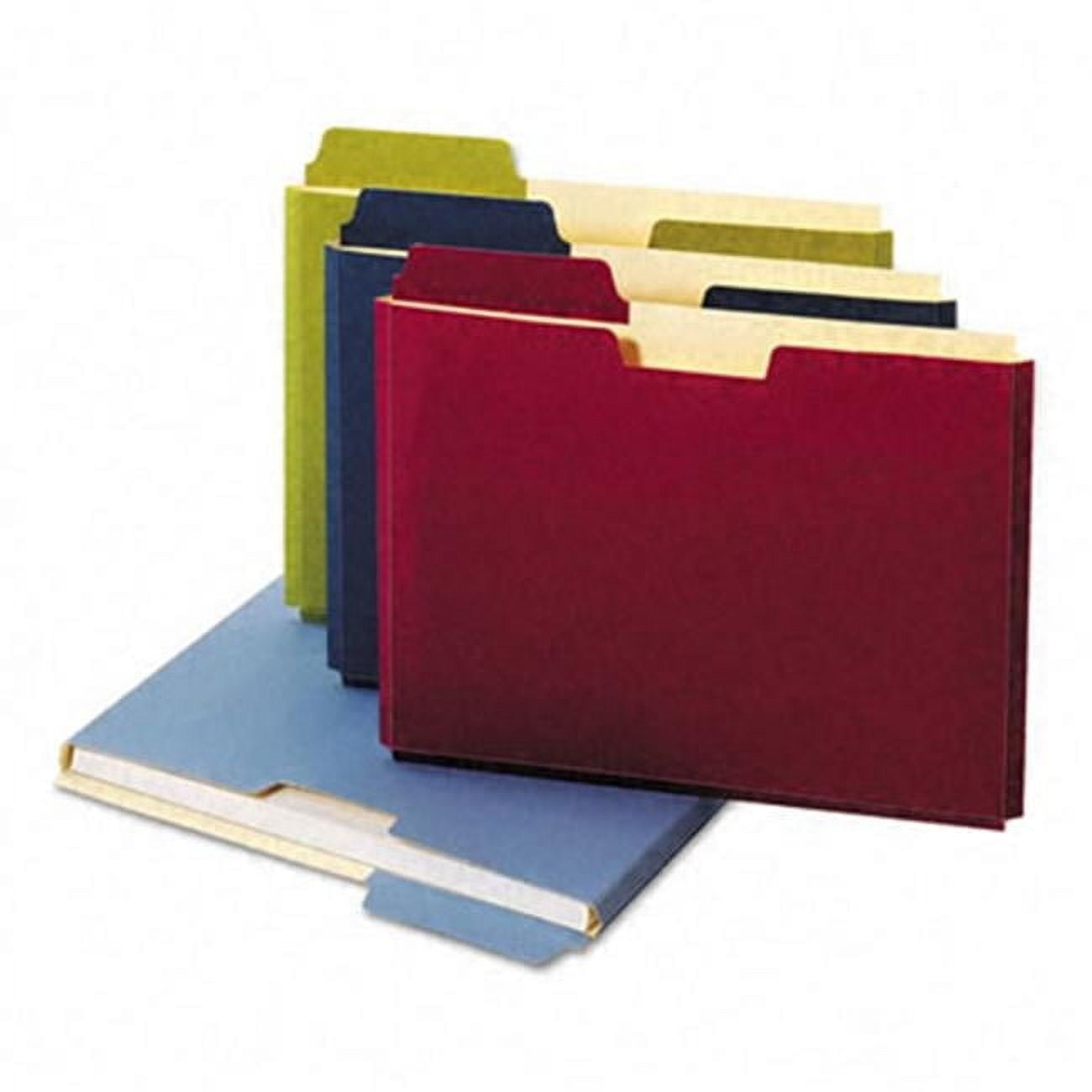 Expanding File Folder Pocket- Letter- 11 Pt. Stock- Assorted- 10/Pack ...