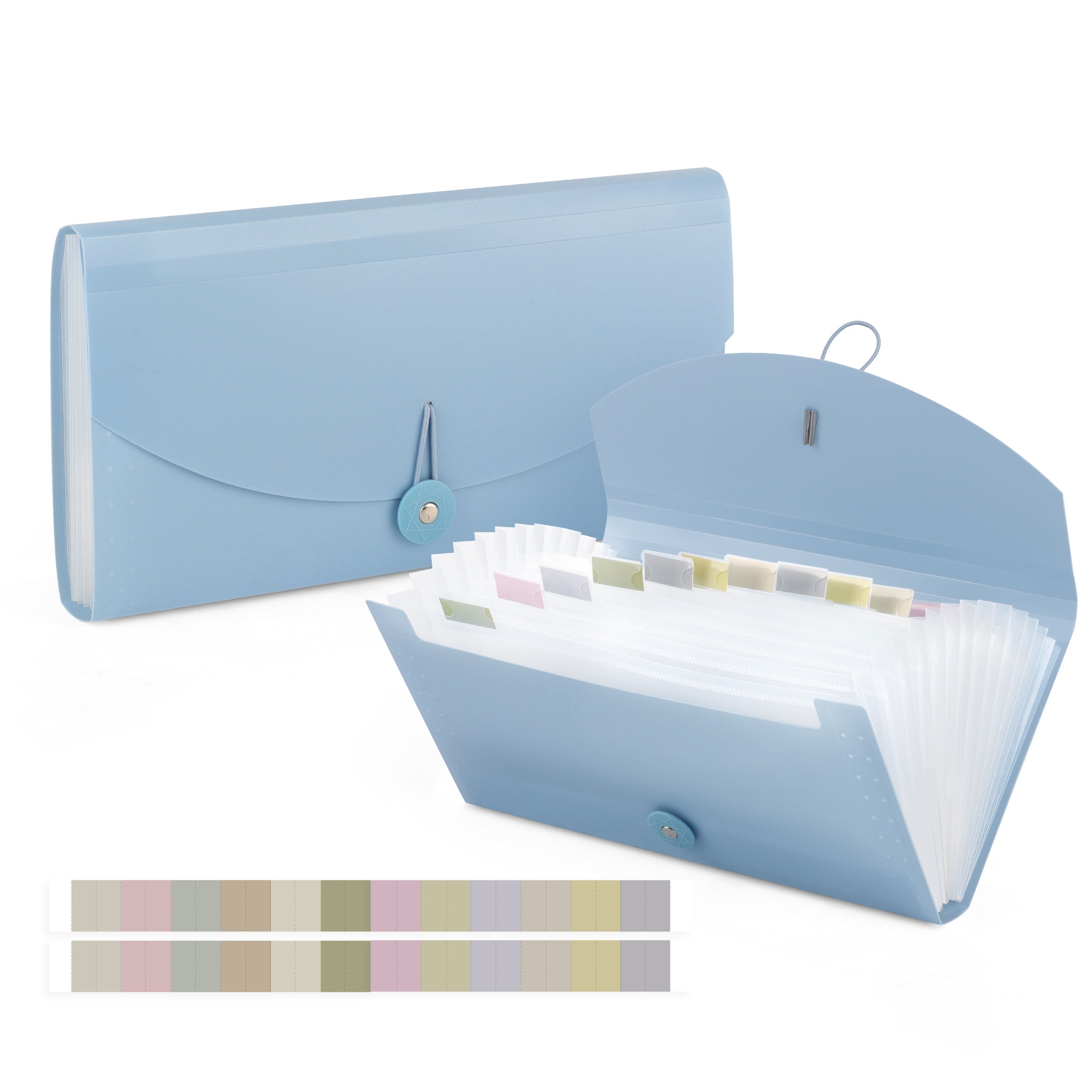 Expanding File Folder, TSV 13 Pockets File Folder Expandable Card ...