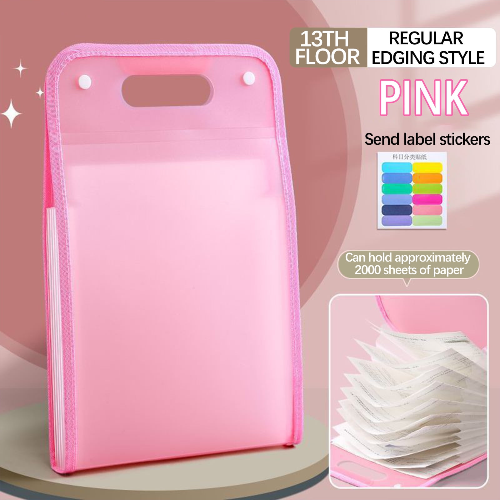 Expanding File Folder Waterproof Document Organizer Portable Accordion ...