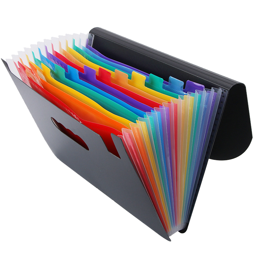 Expanding File Folder With Colored Tabs, File Paper Document Folder ...