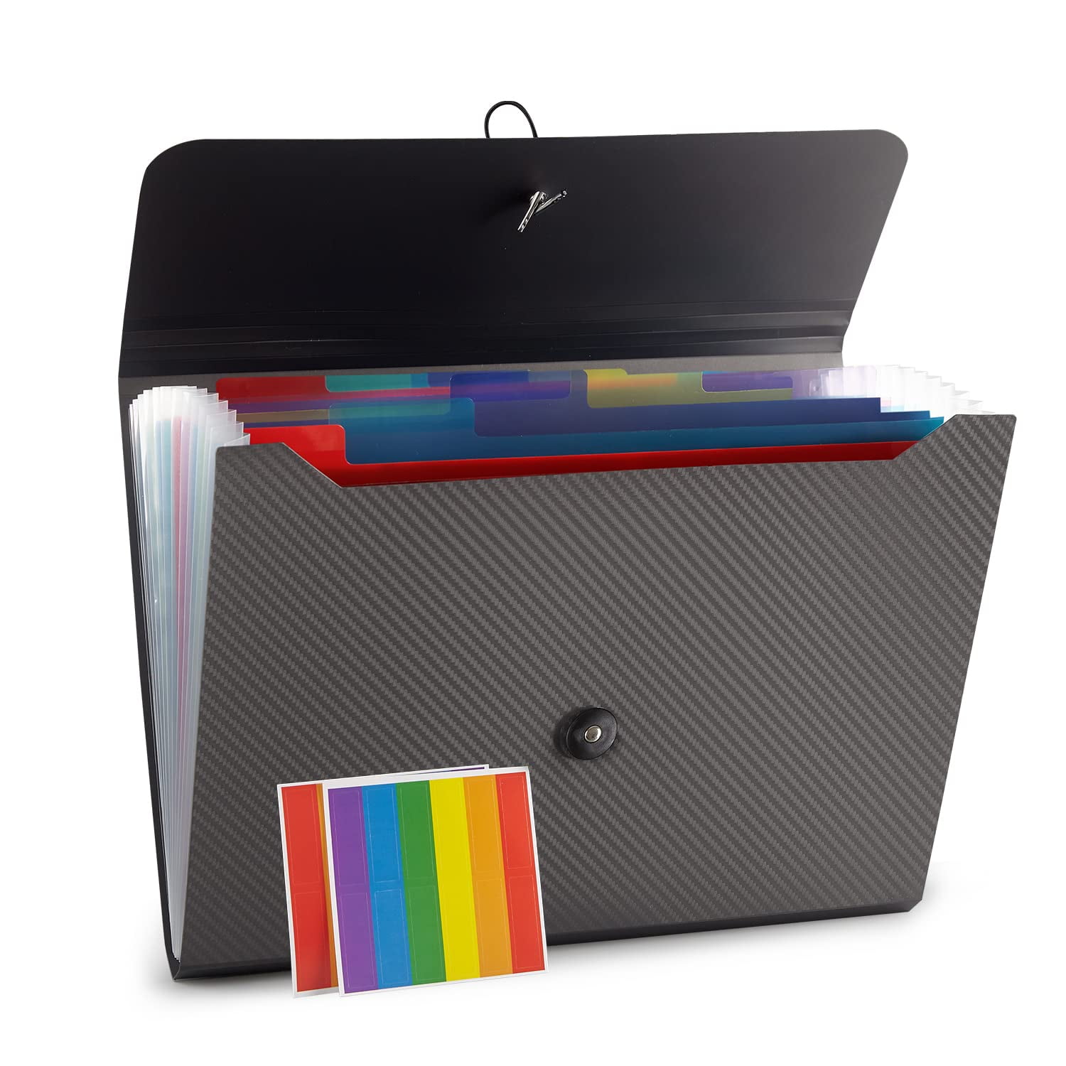 Expanding File Folder with 13 Pockets, Document Organizer Accordion ...