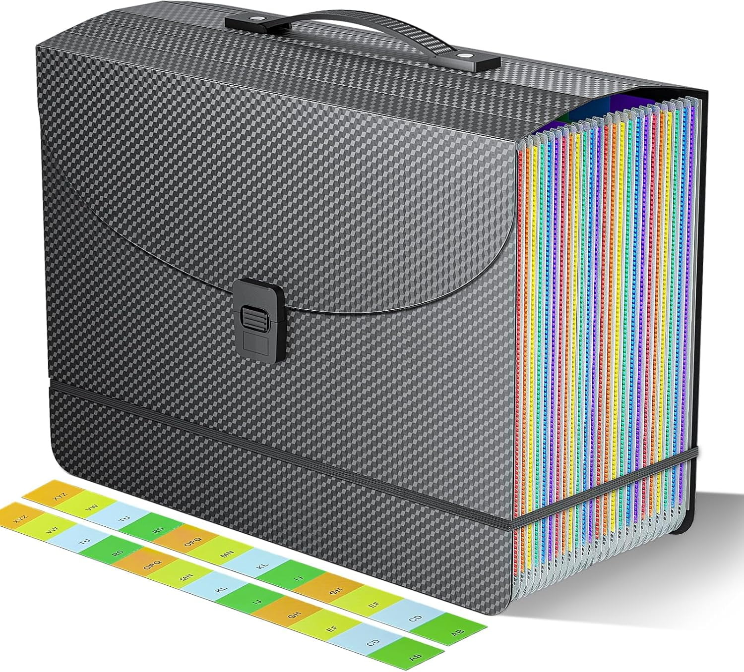 Expanding File Folders,Accordion File Organizer,25 Pockets Expandable ...