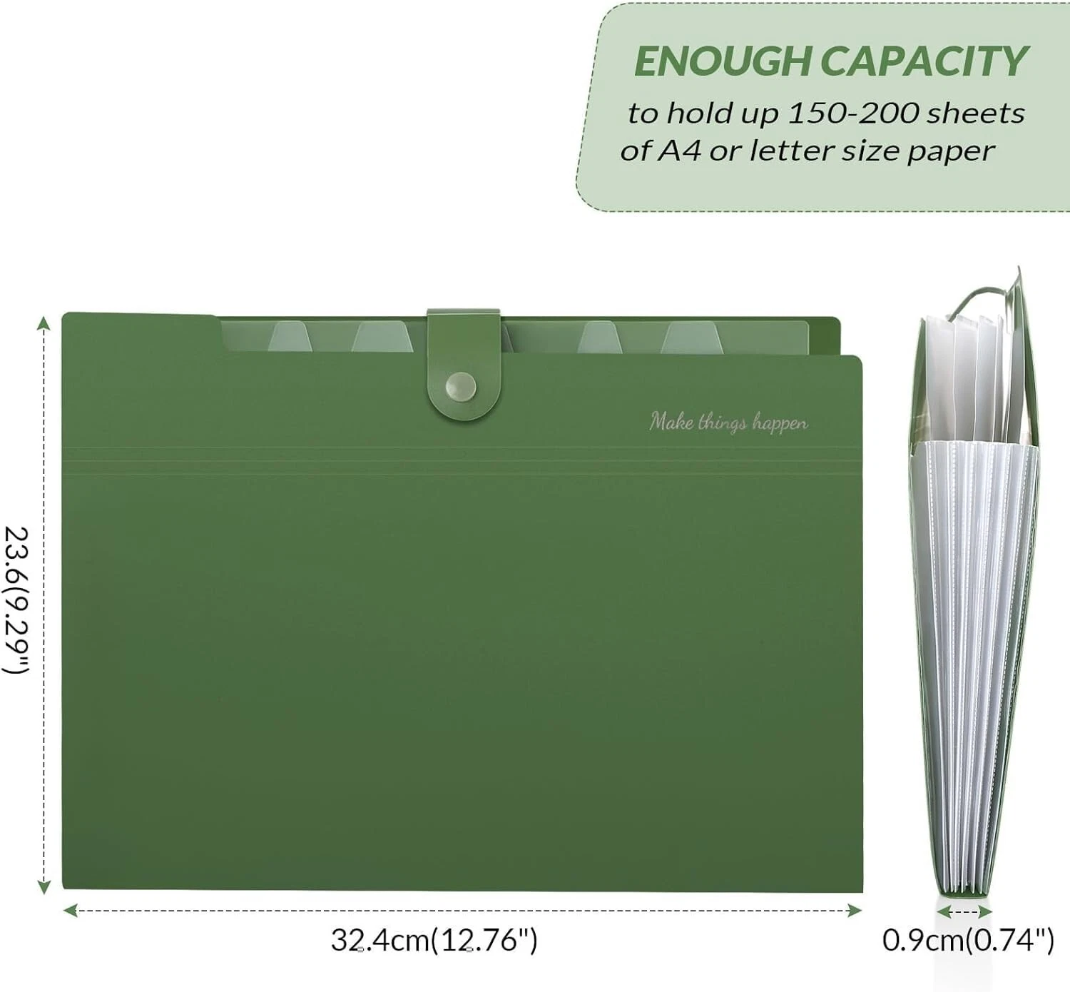 Expanding File Folders With 8 Pockets, Accordion File Organizer With ...