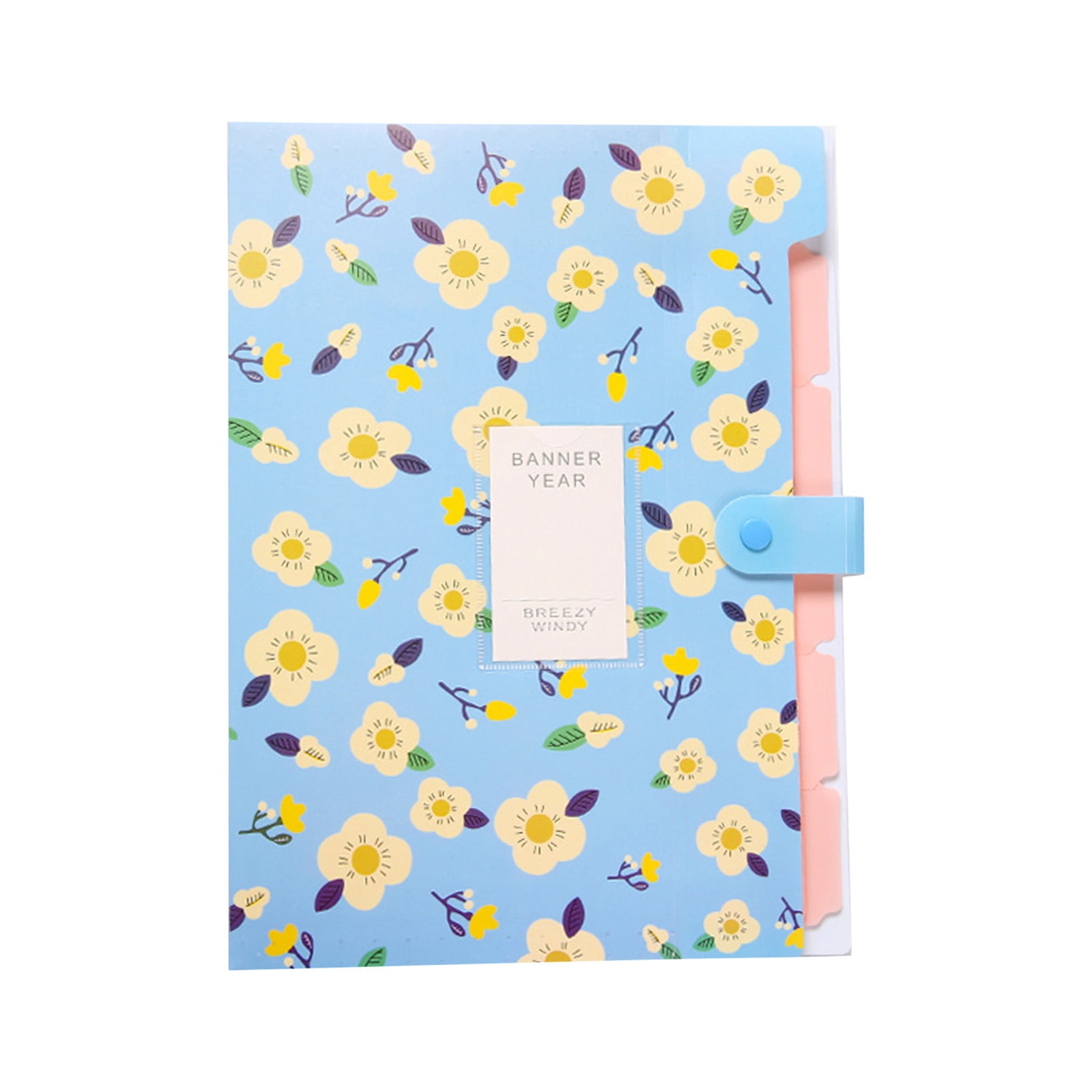 Expanding File Folders with 6 Lables, Cute Folders foe School, Floral ...