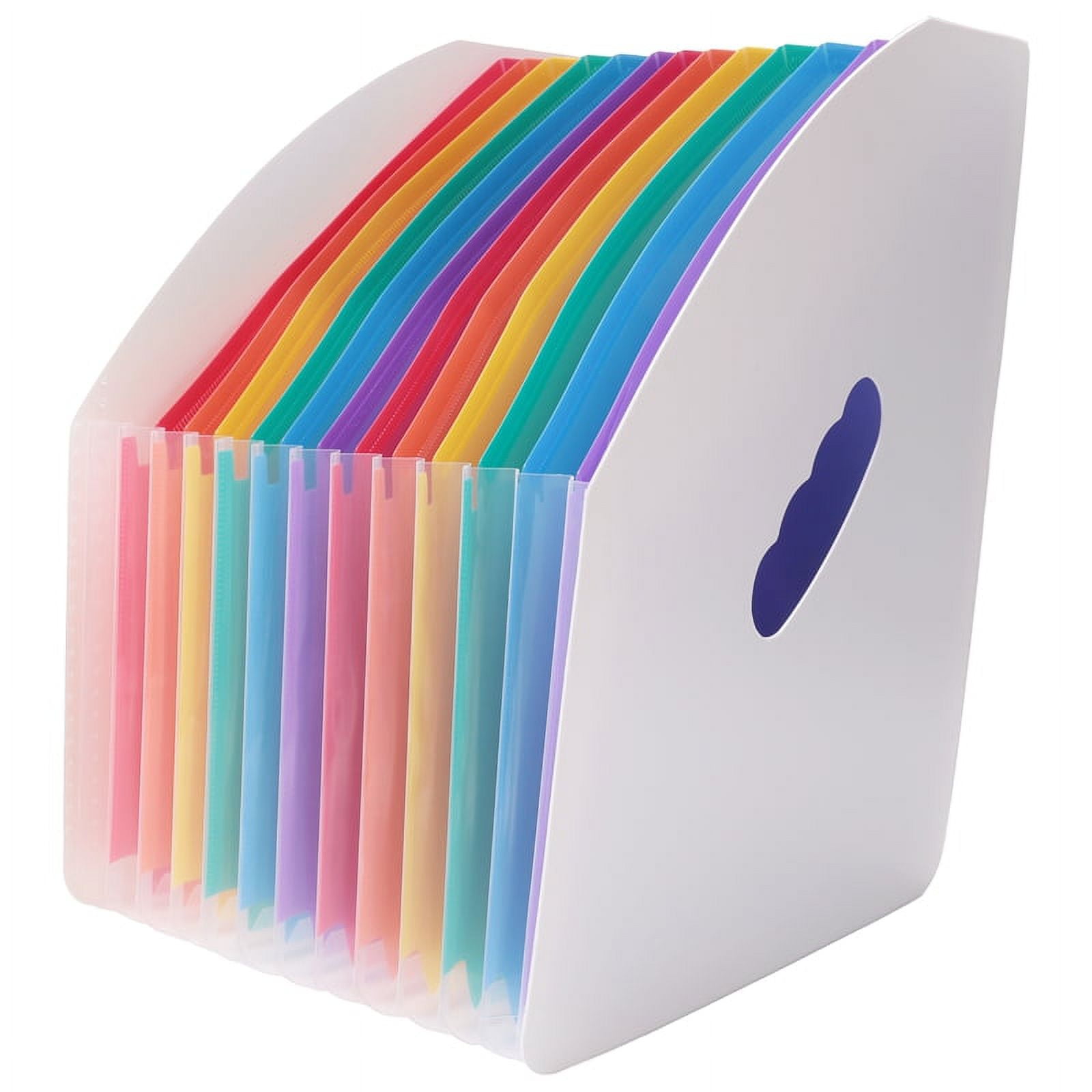 Expanding File Holder Folder Standing A4 Vertical Organizer Magazine ...