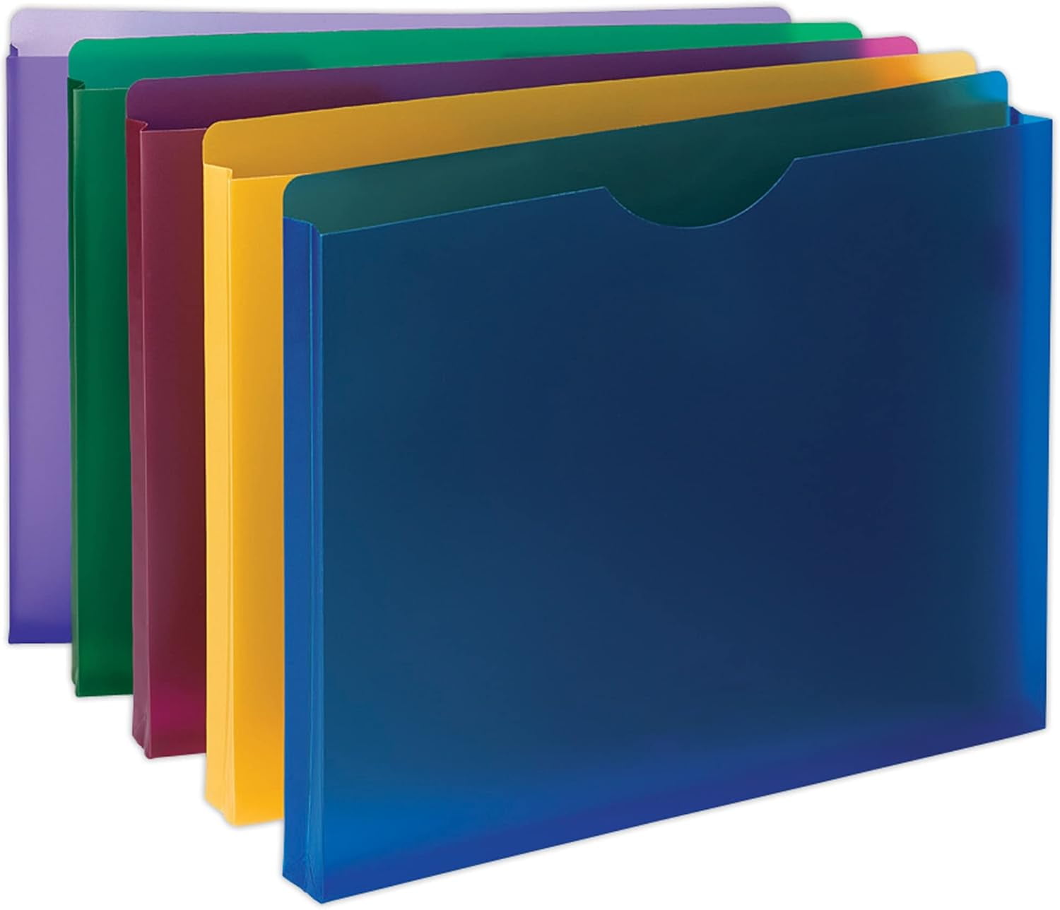Expanding File Jacket, Straight-Cut Tab, 1 Expansion, Letter Size ...