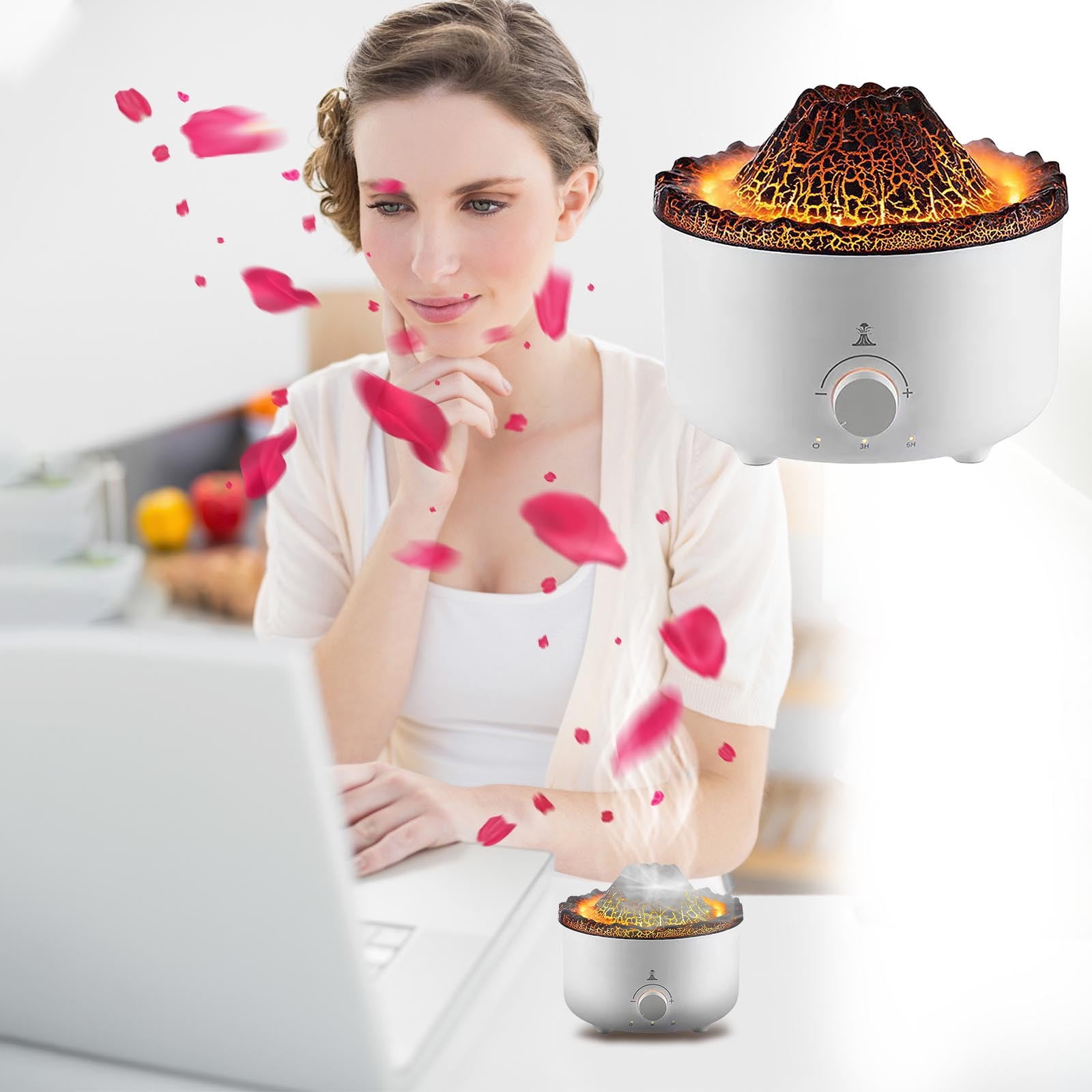 Expanding Flame Aromatherapy Remote Control, Home Desktop Indoor ...