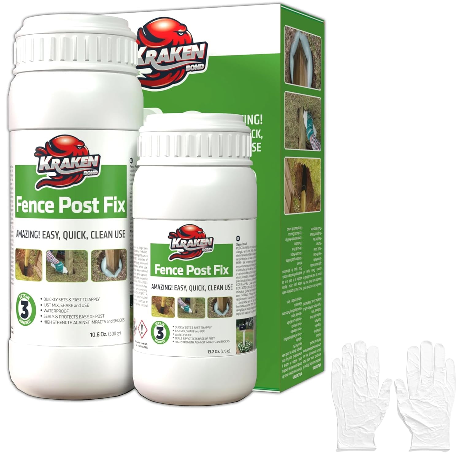 Expanding Foam Post Hole Filler - (1x10.5 + 1x13.2 oz) 2 Part Expanding ...