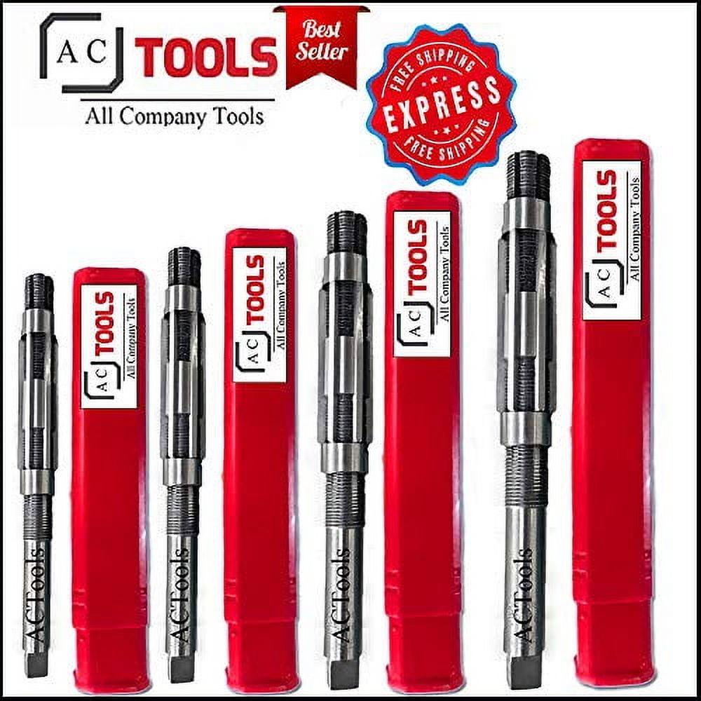 Expanding HV-H16 (8/A-M) Adjustable Hand Reamer Set (1/4"-2 7/32") (6. ...