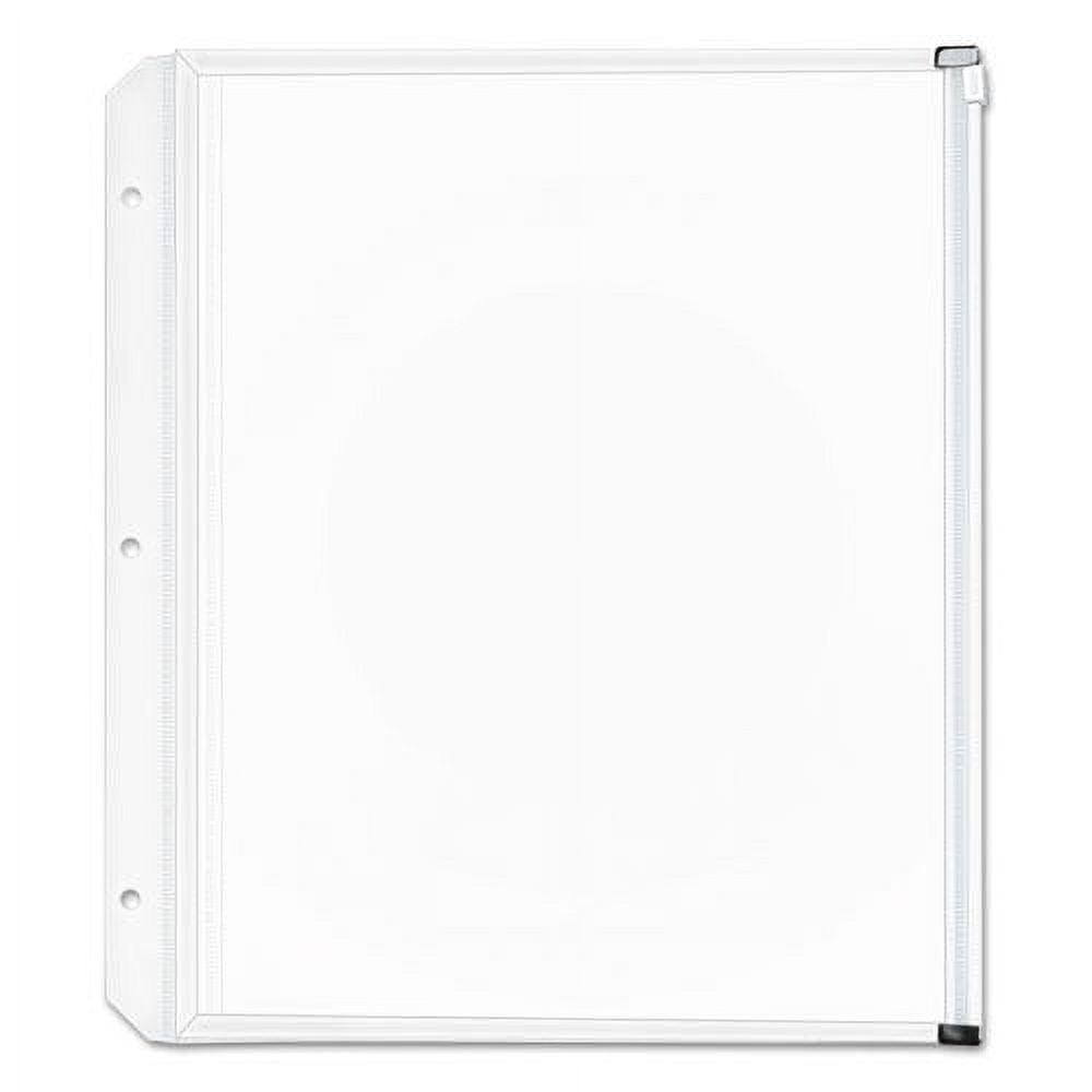 "Expanding Zipper Binder Pockets, 11 X 8 1/2, Clear, 3/pack | Bundle of ...