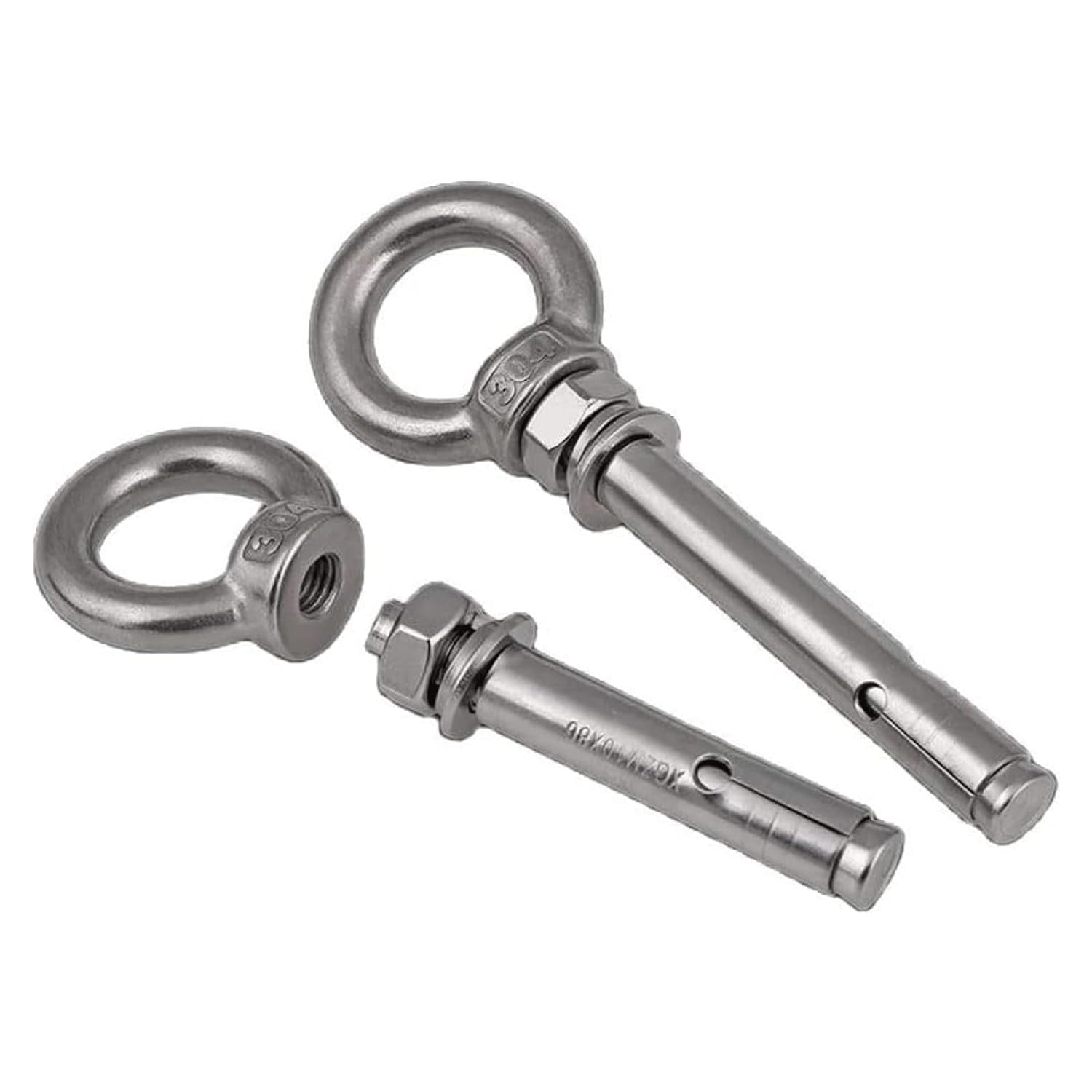 Expansion Bolt 2pcs Male Thread Lifting Ring Eye Bolt Eyebolt Screws ...