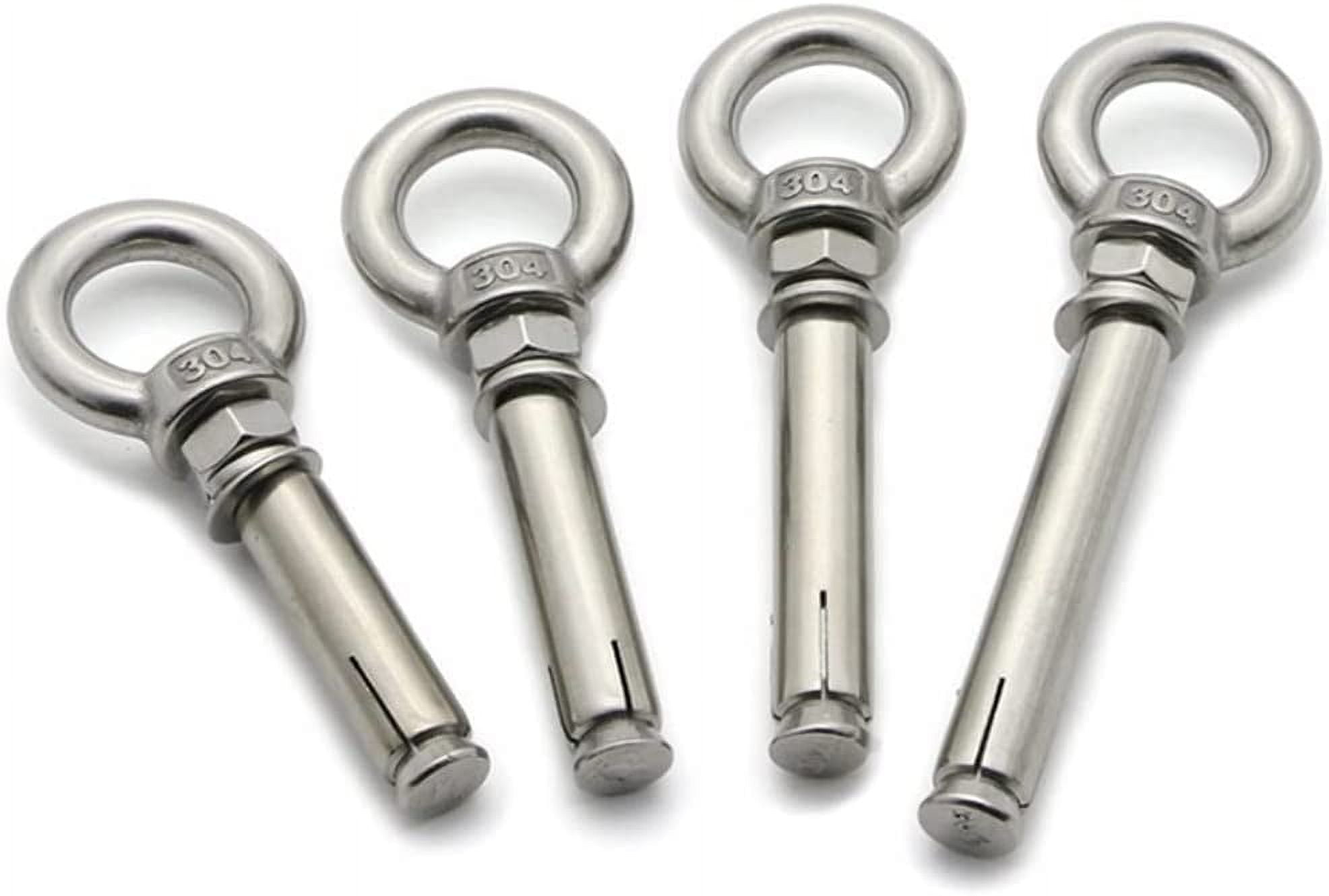 Expansion Bolts,1Pcs M6 M8 M10 Anti-Loose 304 Stainless Steel Sheep Eye Pull Screw Belt ...