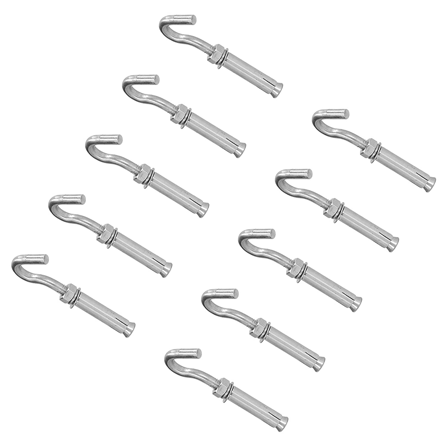 Expansion Hook, 10Pcs 304 Stainless Steel Expansion Hook Open Cup Bolts ...