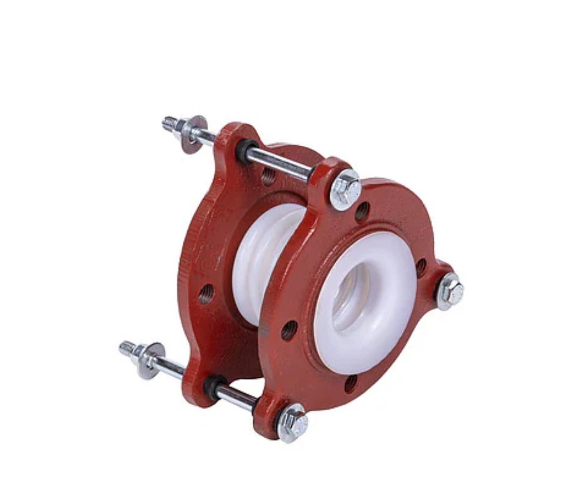 Expansion Joint: 2 in Pipe Size, Flanged, Ductile Iron, PTFE Joint, 8 1 ...