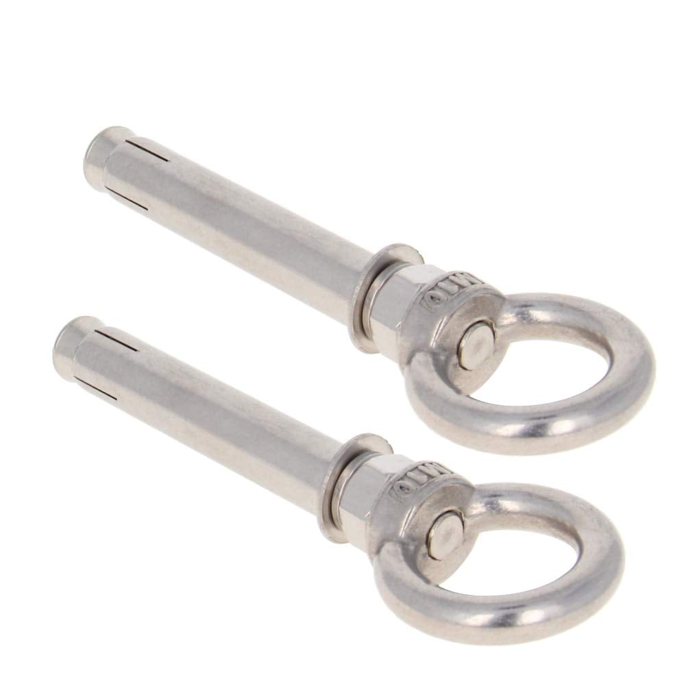 Expansion Lifting Eyebolt M10x100mm Eye Ring Bolt 5.12" Length 304 ...