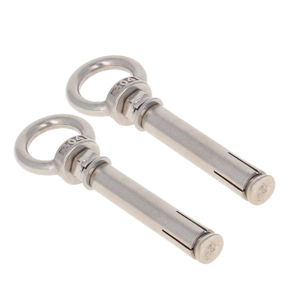 Expansion Lifting Eyebolt M6x70mm Eye Ring Bolt 3.54" Length 304 ...