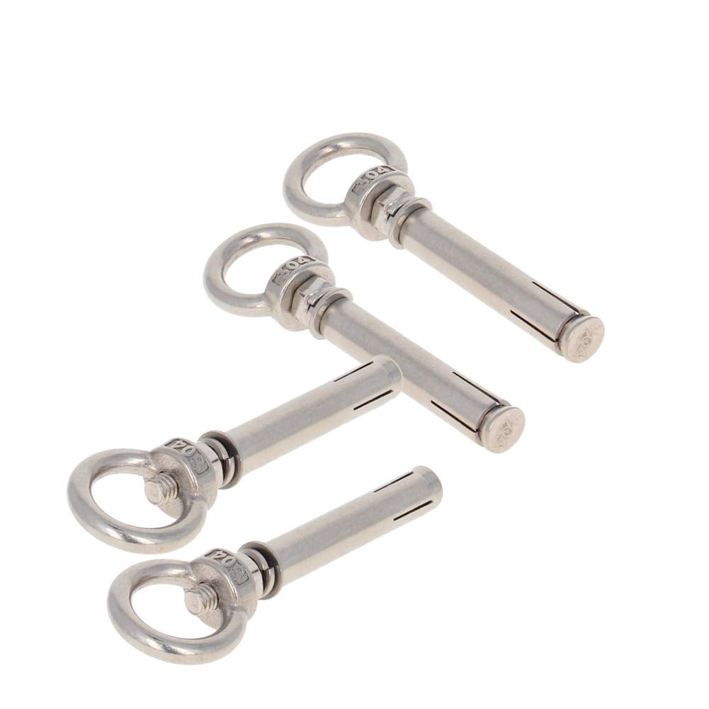 Expansion Lifting Eyebolt M6x70mm Eye Ring Bolt 3.54" Length 304 ...