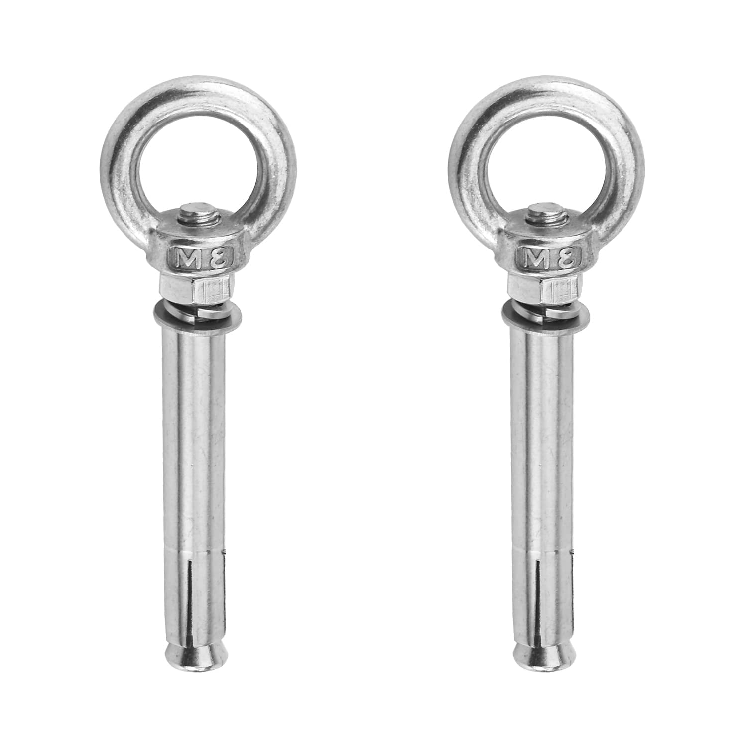 Expansion Lifting Eyebolt M8x90mm Eye Ring Bolt 4.53" Length 304 ...