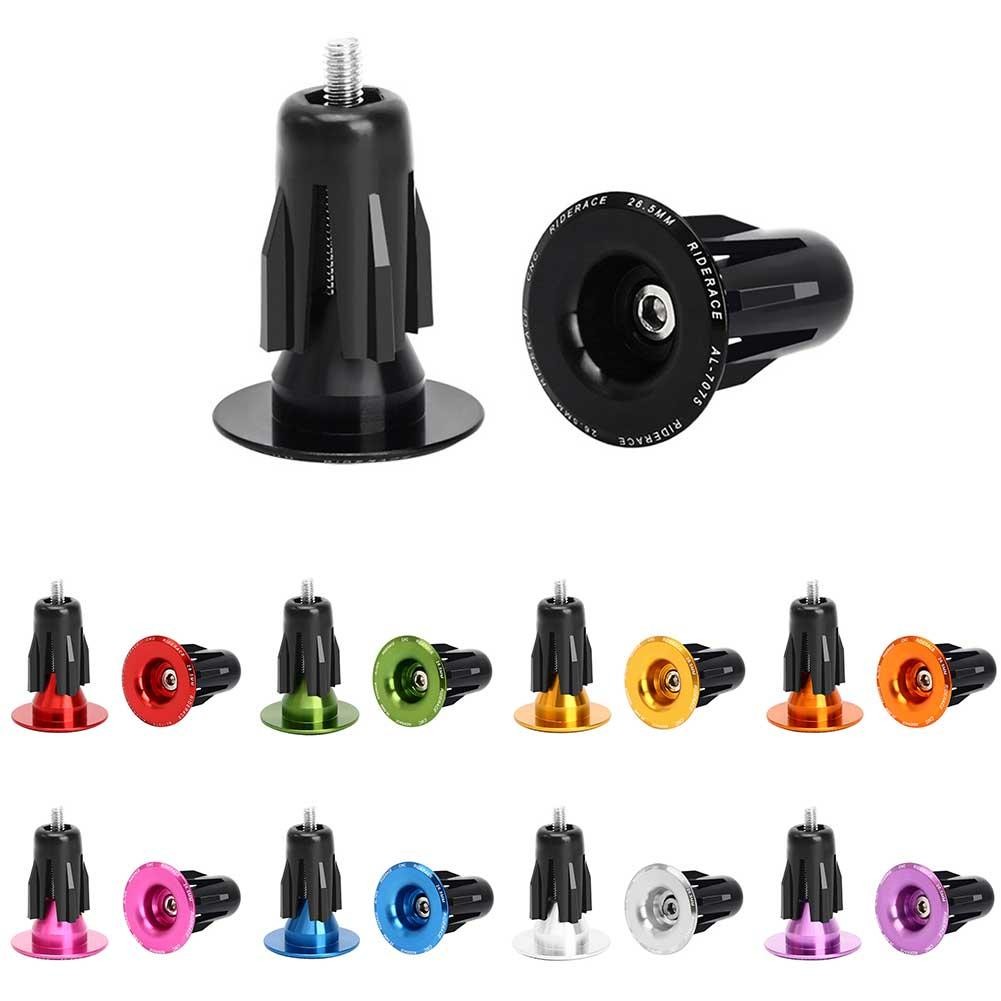 Expansion Lock Handlebar Grips Cover Bar Ends Road Bike Aluminum B ...