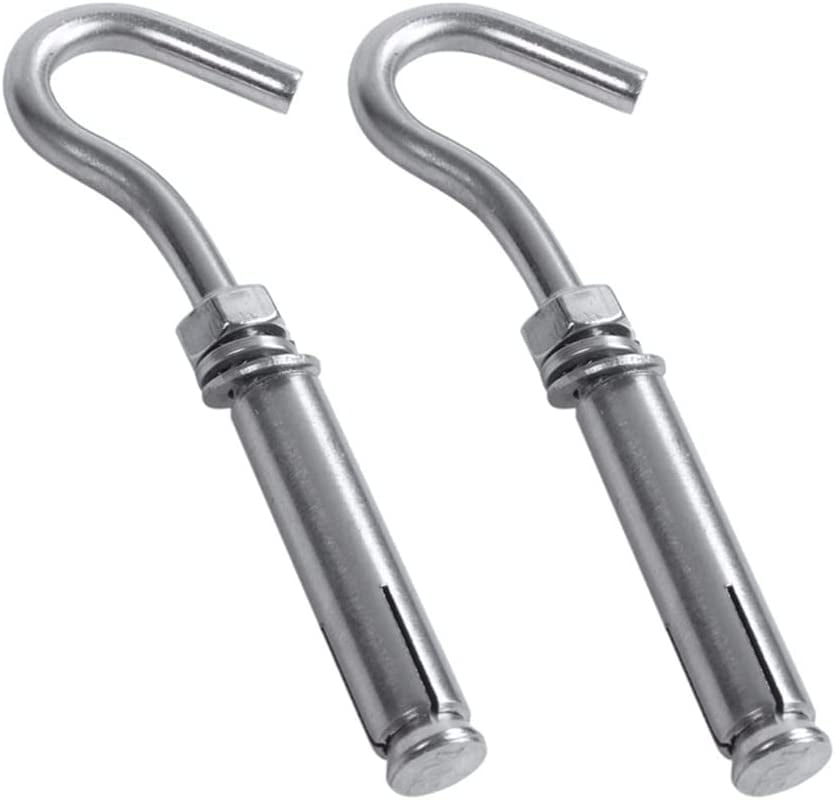Expansion Screw Bolts, Wedge Anchor,Pack of 5 M6 Open Cup Hook Archor ...