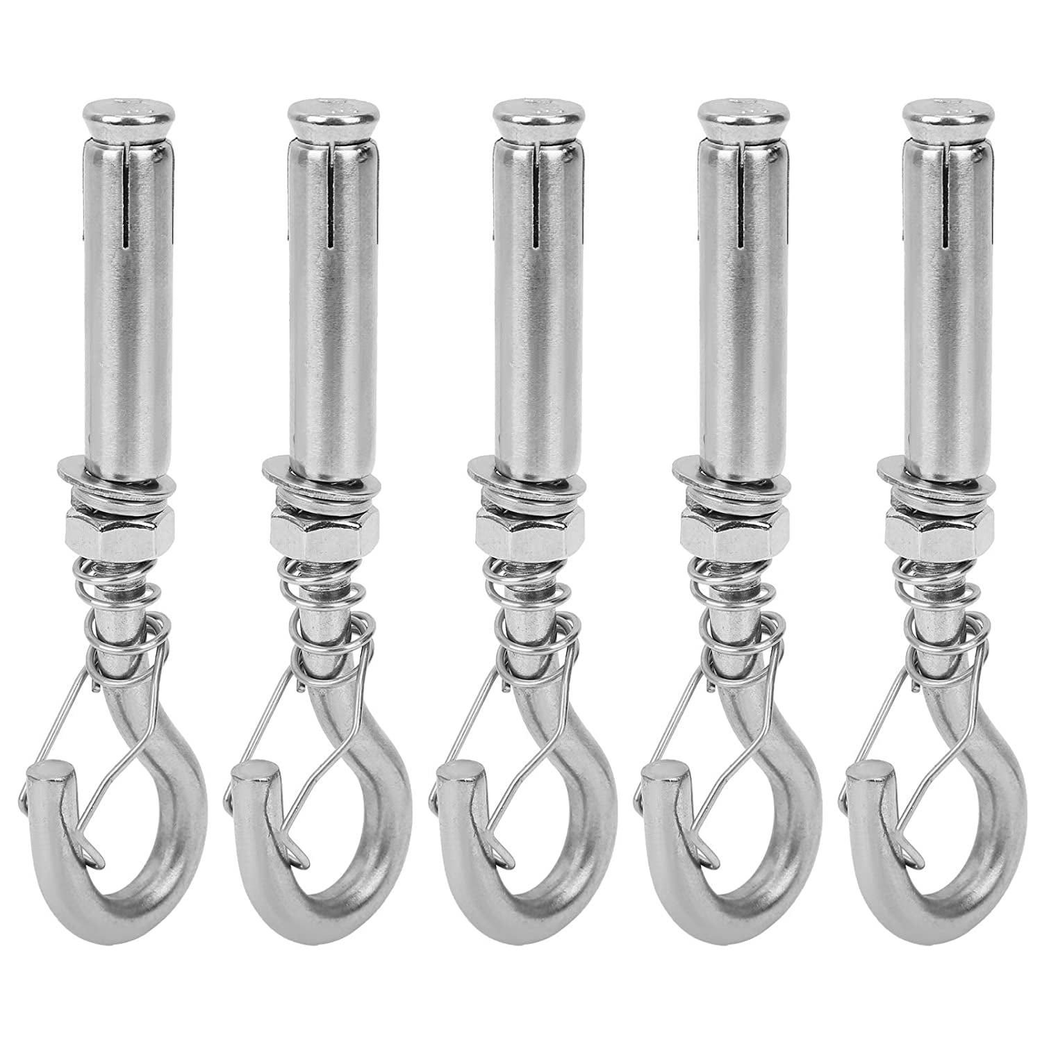 Expansion Screw Hook, 5 Pieces of Expansion Bolt Hook, 304 Stainless ...